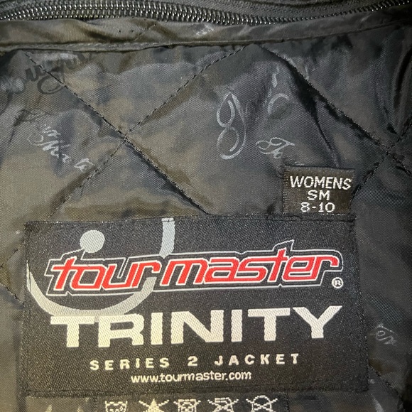 Tourmaster | Jackets & Coats | Tourmaster Womens Trinity Series 2 Jacket Black Motorcycle Jacket ...